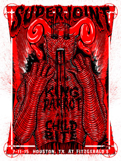 Superjoint at Fitzgeralds, Houston, TX. 7-11-15 - Kyler Sharp Illustrations